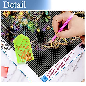 JFYHAB DIY 5D Diamond Painting Kits for Adults Diamond Art Tree of Life Diamond Painting Full Drill Crystal Rhinestone Embroidery Craft Kits for Home Wall Decor Gifts, 12x12inch