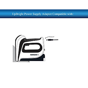 UpBright 5V AC/DC Adapter Compatible with Arrow Fastener T50DCD T50 DCD T-50 3.6V 1Ah 1000mAh Li-Ion Battery Cordless Staple Gun Electric Stapler T50DCDC 5VDC 1A Power Supply Cord Charger PSU w/Barrel