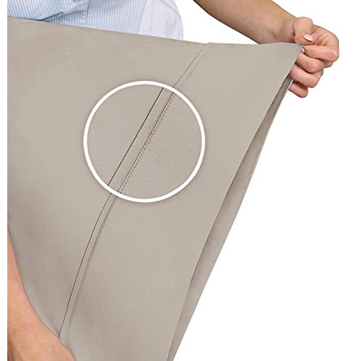 Adriana Tivoli 400 TC Cotton Pillowcase Set Extra-Long Staple Sateen Weave 100% Cotton from (Grey, King Size)