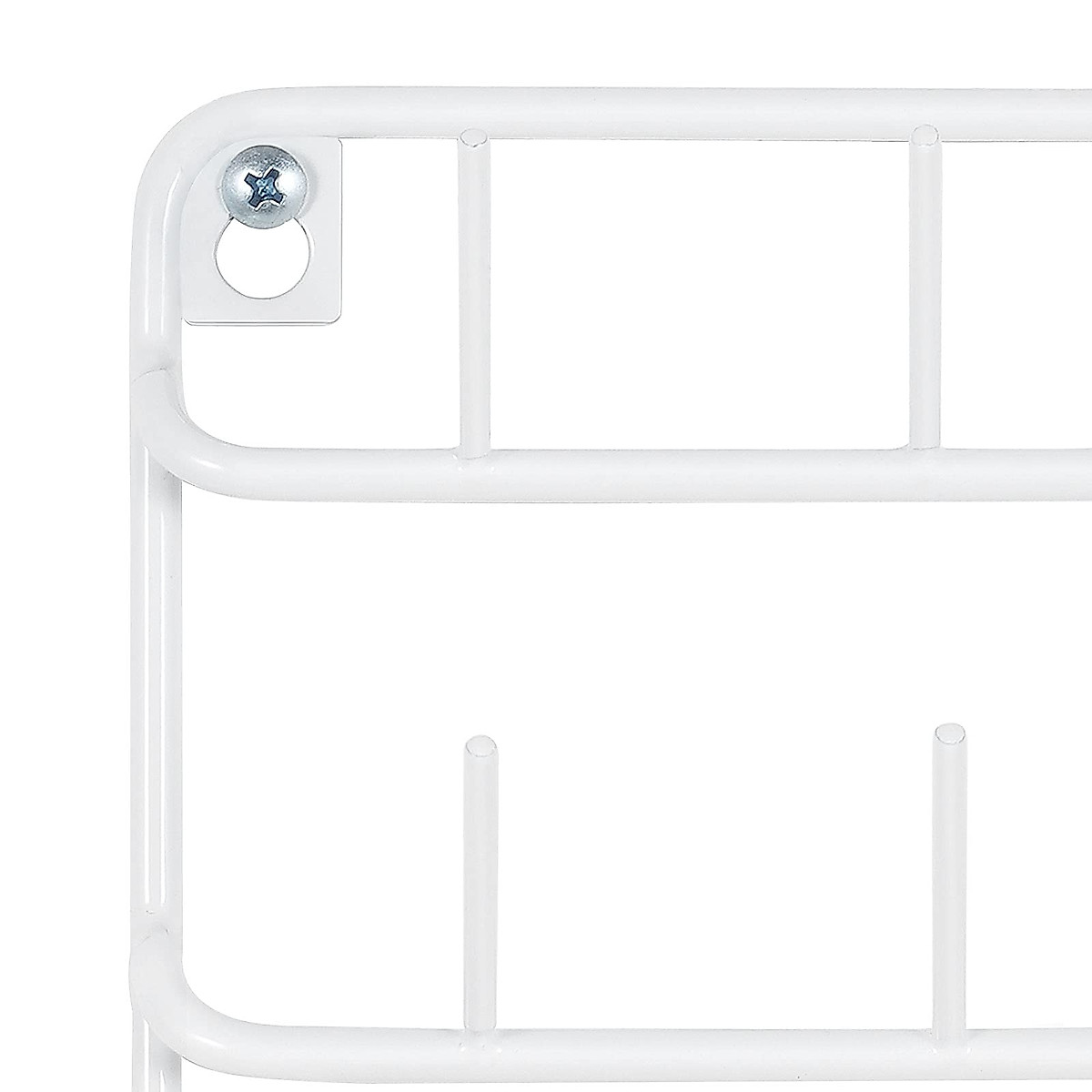 HAITARL 4 Set of 54-Spool Sewing Thread Holder, Wall-Mounted Metal Rack, White