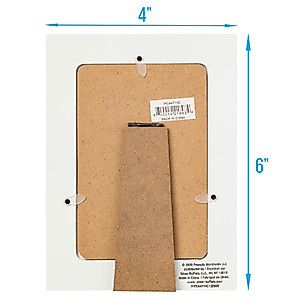 Silver Buffalo Peanuts Snoopy Woodstock Keep Looking Up Photo Picture Frame, Blue, 4 x 6 Inches