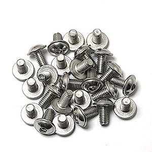 PZRT 25pcs Stainless Steel 304 Round Head Screws Hexagon HEX Socket Button Head Screw Bolt M4x8