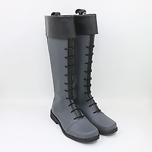 Yuanplate Rimuru Tempest Cosplay Shoes Boots Party Halloween Leather Boots Costume Props (Male US 12/EU46)