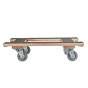 Mytee Products 18"x30" H Frame Movers Dolly w/Rubber Tread & 4" Non Marking Wheels - 1000 lbs WLL H Shape Heavy Duty 4 Wheel Moving Dolly Cart for Packing & Moving Supplies - Furniture Piano Dolly