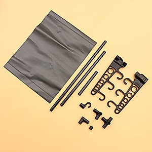 LIFKOME Clothes Rack Clothing Rack with Shelves Heavy Duty Rack Metal Clothing Racks for Hanging Free Standing Garments Organizer for Hanging Clothing 68.5x33.8x17.3 Clothing Drying Rack