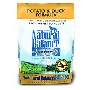 Natural Balance Limited Ingredient Diets Dry Dog Food, Grain Free, Potato And Duck Formula, 4.5-Pound