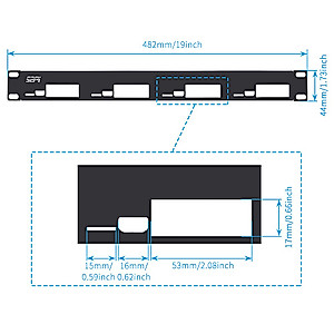 GeeekPi 1U Rack Mount for Raspberry Pi 4, 19" 1U Rackmount Supports 1-4 Units with 4pcs Fans, Aluminum Heatsinks, Micro HDMI Boards, TF Card to FPC Boards for Raspberry Pi 4B