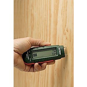 Extech MO210 Pocket Size Moisture Meter with 2-in-1 Digital LCD Readout and Analog Bargraph