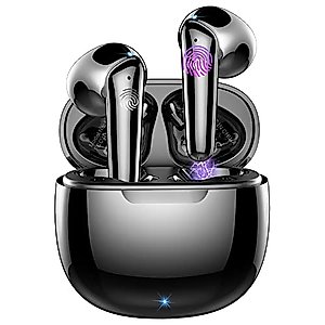 Wireless Earbud, Bluetooth 5.3 Headphones with 4 ENC Mic, Bluetooth Earbud in Ear Noise Cancelling Wireless Earphones Deep Bass Mini Earbud 40H Play IP7 Waterproof Sports Ear Buds USB-C[New Upgrade]