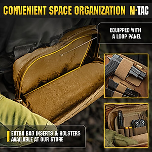 M-Tac Elite Dangler Pouch Large - Tactical Drop Down Utility Pouch with Hook & Loop Carrying - Dump Tool Pouch Carrying Kit Lower Bag (Coyote)