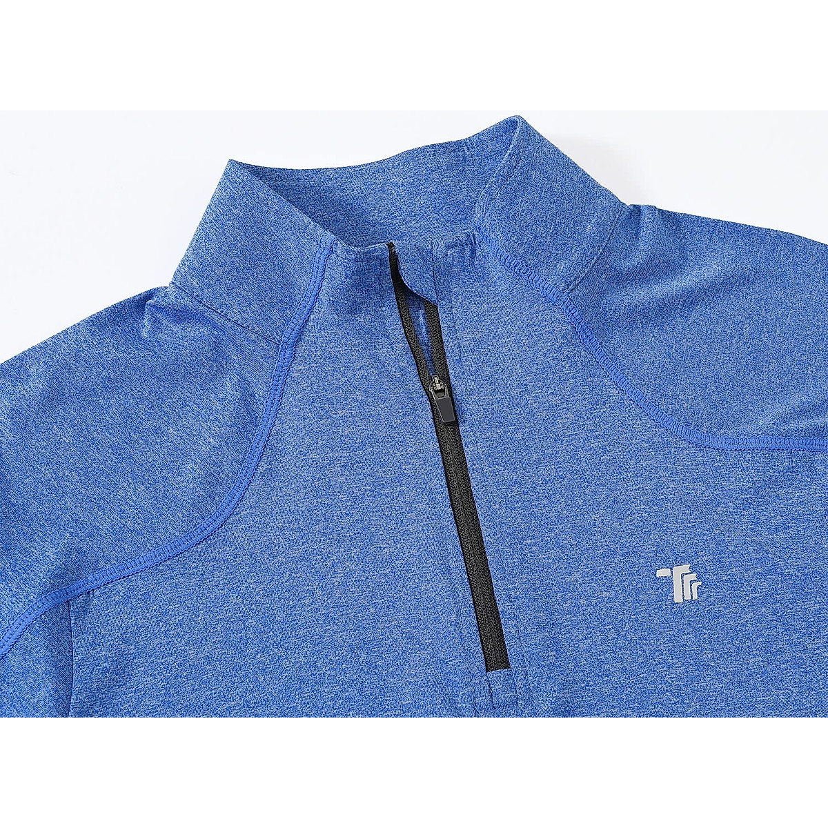 BGOWATU Women's Long Sleeve Golf Polo Shirts Quarter Zip Pullover UPF 50 Sun Shirt for Women Dry Fit Running Tops Dark Blue M