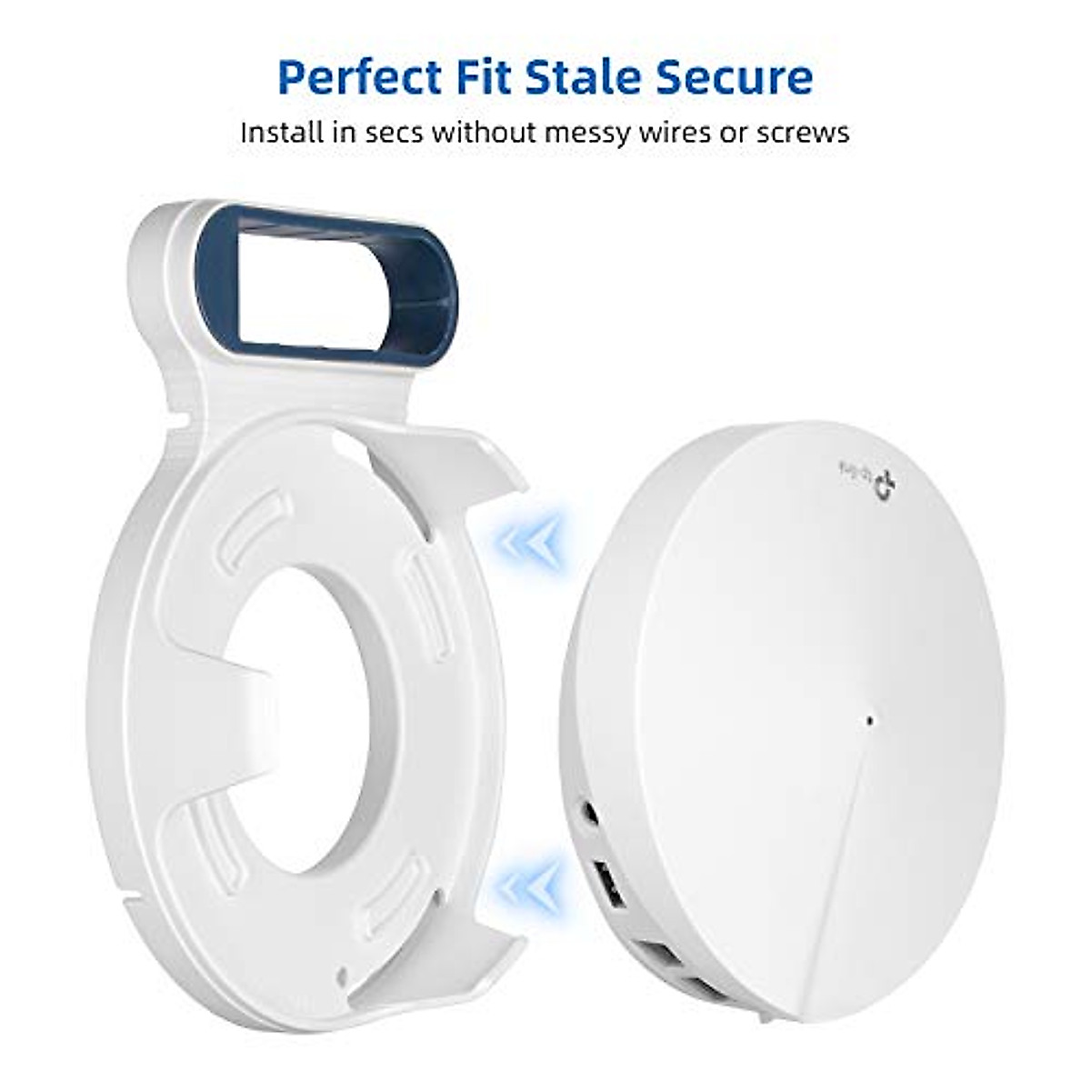 STANSTAR Wall Mount for TP-Link Deco M9 Plus Home Mesh WiFi System, Sturdy Brackets, Easy Moved, Space Saving,without Messy Wires and Screws(2 Pack)