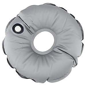 Flag Base, Round Umbrella Base Weights Portable Foldable Umbrella Weight Bag for Beach Outdoor Cantilever Feather Flag Base Weight Bag-Filled with Water