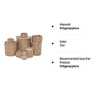 SGT KNOTS Twisted ProManila Rope - UnManila, Twisted 3 Strand outdoor rope, Lightweight Synthetic Rope for DIY Projects, Marine, Commercial (1.5" x 50ft)