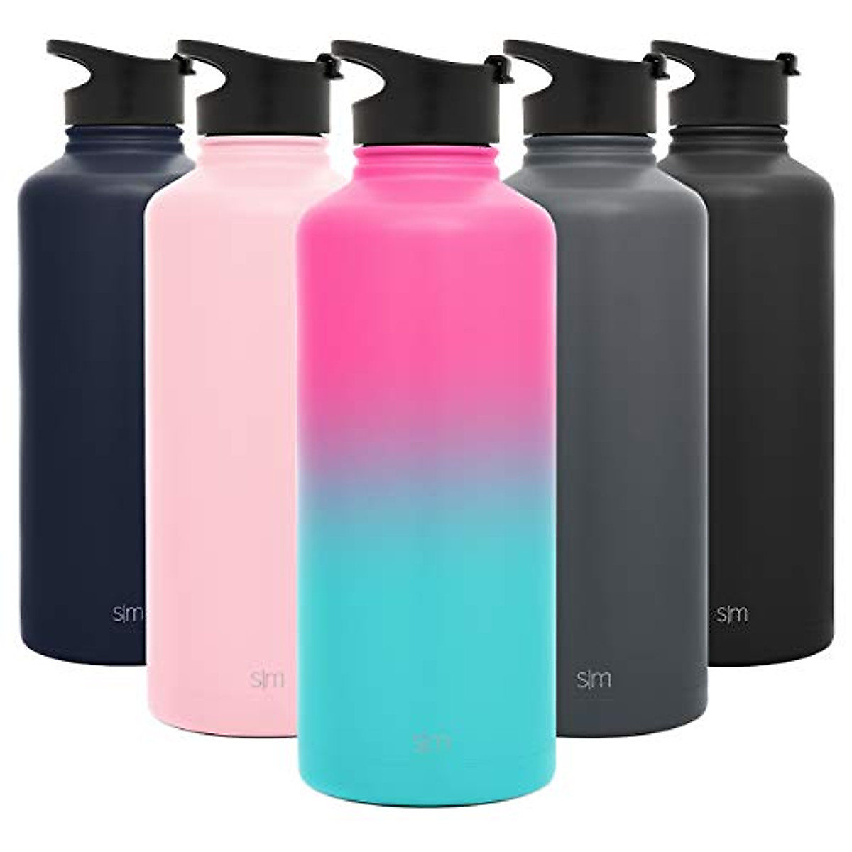 Simple Modern 84oz Water Bottle, Insulated Reusable Wide Mouth Stainless Steel Metal Flask with Flip Lid, Ombre: Sorbet