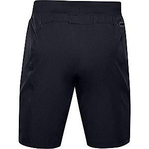 Under Armour Stretch Woven Utility Workout Gym Short, Black (001)/Pitch Gray, Small