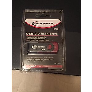 IVR37608 - Innovera USB 2.0 Flash Drive ,red
