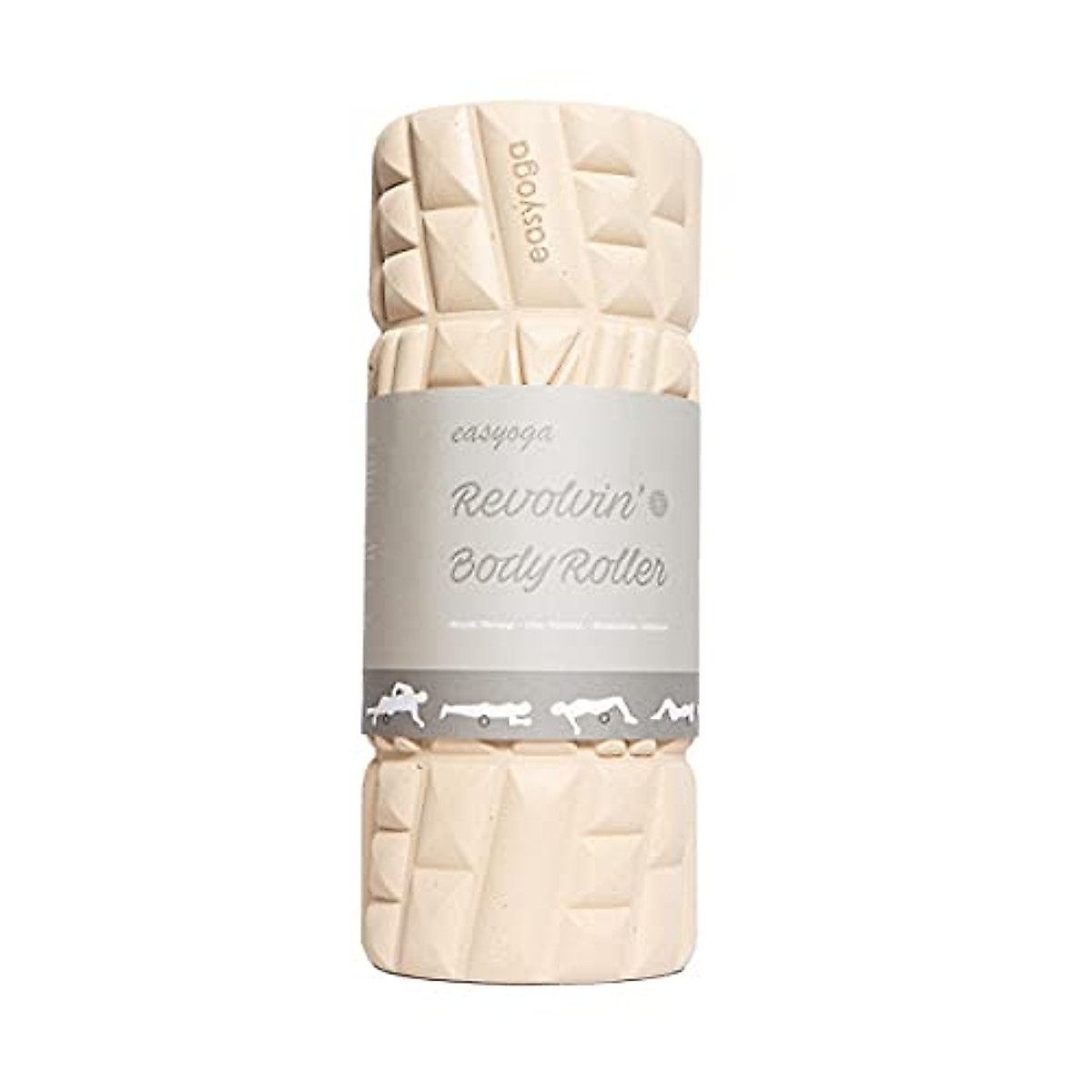 easyoga YNE-002-E1 Eco Body Roller, Beige, 12.8 x 5.1 inches (32.5 x 13 cm)