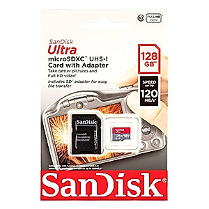 Verified by SanFlash for Amazon 770-6747-743 Sandisk Ultra 128GB microSD Memory Card for Fire Tablets and Fire -TV