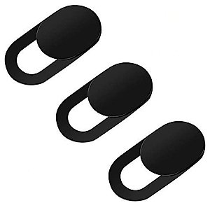 3PCS Ultra Thin Plastic Security Webcam Cover Shutter Slider Camera Sticker for MacBook Lenovo IPad Desktops with Strong Adhensive, Protecting Privacy and Securtiy