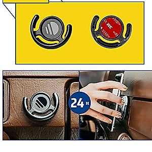 3M Sticky Adhesive Replacement for Magnetic Dashboard Pop Out-Stand Mount Base Circle Double Sided Tape 2 Pack Rectangle VHB Sticker Pads for Dash Magnet Phone Mounts Sockets (Red)