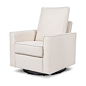 Million Dollar Baby Classic Alden Swivel Glider in Performace Cream Eco-Weave, Water Repellent & Stain Resistant, Greenguard Gold & CertiPUR-US Certified
