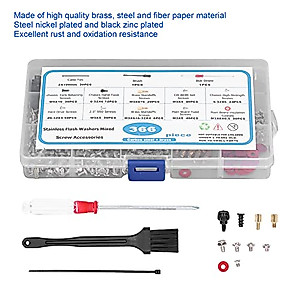 366Pcs Laptop Notebook Computer Replacement Screws Kit with Screwdriver Brush Set Kit Motherboard Standoffs Screw Kit for Laptop Computer SSD Hard Disk