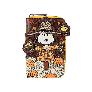 Loungefly Peanuts Snoopy Scarecrow Zip Around Wallet