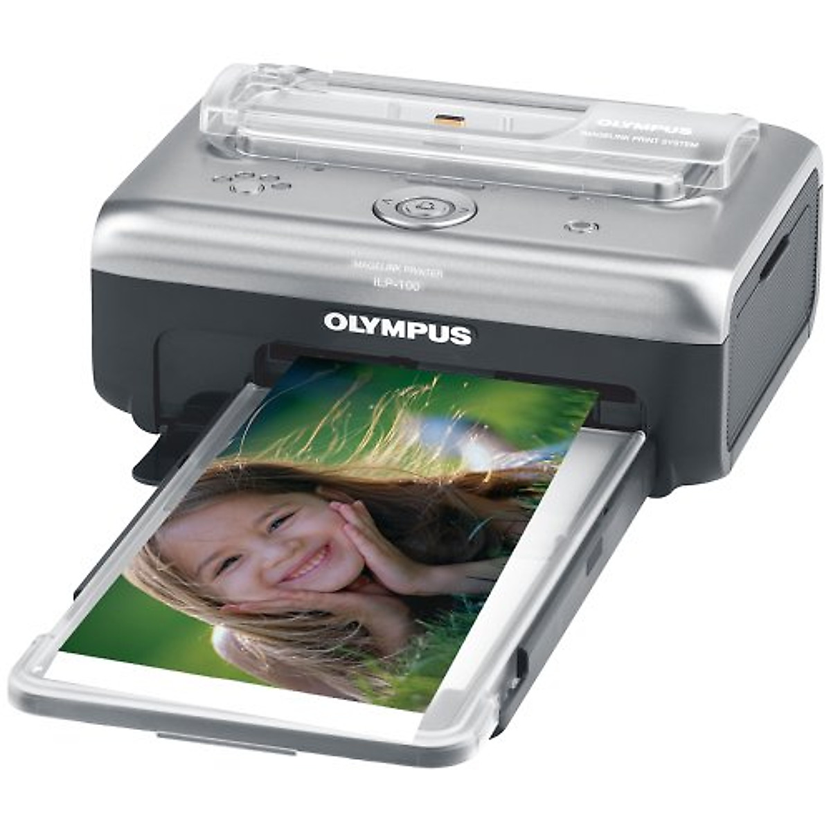 Olympus D555 5MP Digital Camera with 2.8x Optical Zoom & ILP-100 Photo Printer Bundle