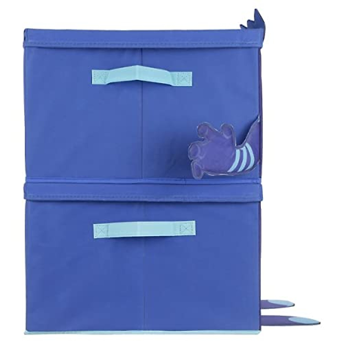 Idea Nuova PJ Mask Catboy Figural 2 Piece Stackable Toy Storage Box Set