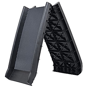 Elevon Folding Pet Ramp, 62 Inch, Portable Lightweight Dog Cat Ramp, Great Traction, Suitable for All Cars, 150-Pound Capacity, Black, (ELV-PRWT)