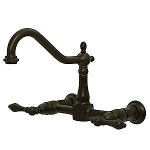 Elements of Design Nuvo Elements of Design ES1245AL New Orleans 8" Center Wall Mount Kitchen Faucet, 8-1/2", Oil Rubbed Bronze