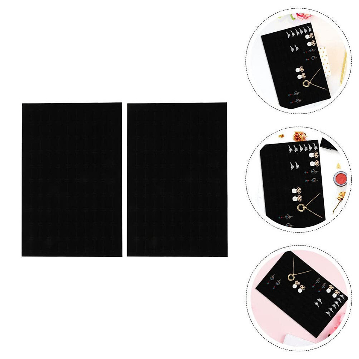 Beavorty 2pcs Box Jewelry Sponge Pad showcase display for selling jewelry drawer insert foam jewelry inserts necklace foam insert storage drawer jewelry supplies earrings ring frame