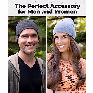 Original Beanie Cap - Soft Knit Beanie Hat - Warm and Durable (Blue Denim)