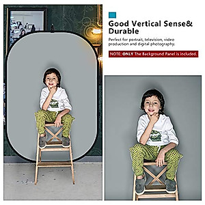 Neewer 2-in-1 Chromakey Blue/Gray Screen Collapsible Backdrop Double Sided Pop Out Twist Gray/Blue Background 5'x7'/150x200cm Chroma-Key Blue/Gray, Foldable Panel with Zipper Carry Bag