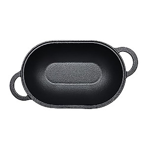 Crucible Cookware Cast Iron Bread Pan with Lid (Pre-Seasoned) with Loop Handles – Oven Safe Form for Baking and Cooking, Artisan Bread Kit - Loaf Pan