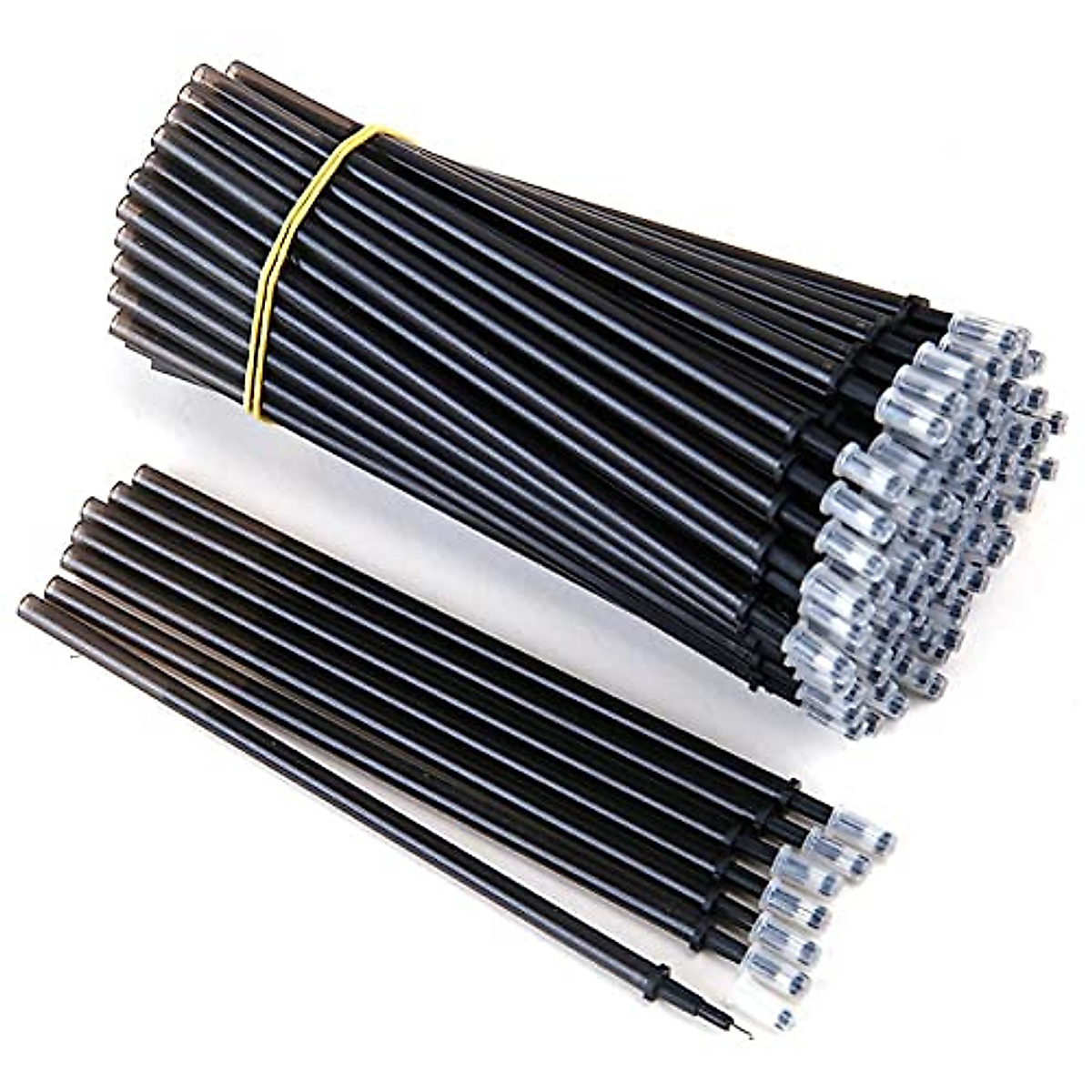 N.D 50pcs Erasable Pen Refill, 0.5mm Needle Head Black Replacement Gel Ink Pen Refill for Kids Students Writing Stationery Supplies