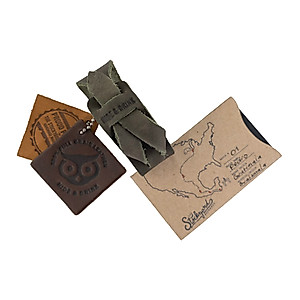 Hide & Drink, Bracelet Handmade from Full Grain Leather, Fashionable, Adjustable Wristband, Stylish Cuff (Dark Jade)