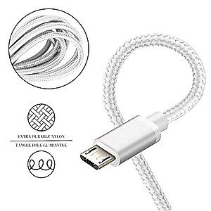 Android Micro USB Charger Cable 10ft 2 Pack Fast Charging Cord for Phones Samsung Galaxy S5/S6/S7 Edge,J3/J7 Prime Crown,Note 4/5, LG Stylo 3/Aristo 4/G4/K40/K30,Moto E5/E6/G6 Play,PS4 Pro Controller