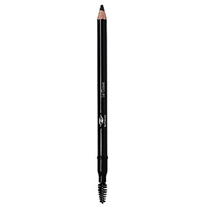 Eye Embrace Liz Classic: Warm Medium Gray Wooden Eyebrow Pencil – Waterproof, Double-Ended Pencil with Sharpener & Spoolie Brush, Cruelty-Free
