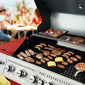 Royal Gourmet GA5403R Premier 5 BBQ Propane Gas Grill with Rotisserie Kit, Sear, Rear Side Burner, Patio Picnic Backyard Cabinet Style Outdoor Party Cooking, Red