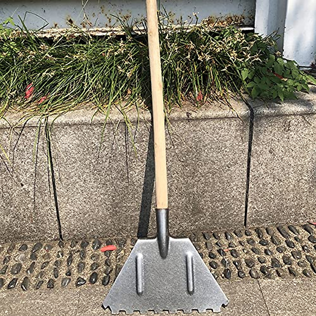 Snow Shovel Heavy Duty Steel Sidewalk Outdoor Snow Removal Ice Scraper Tools Snow Shovels Handled Snow Pusher Shovel for Snow, and Garden Debris