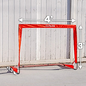 GoSports Street Hockey, Choose Between Street Hockey Goal Set with Sticks, or Street Hockey Sticks (2 Pack)