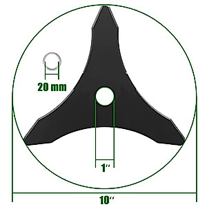 Eapele Brush Cutter Blade Weed Wacker Replacement Blade, Carbide Steel with Adapter Attachment, for 1" (25.4 mm or 20 mm Arbor), Compatible with Husqvarna, Stihl, Oregon, and Hitachi