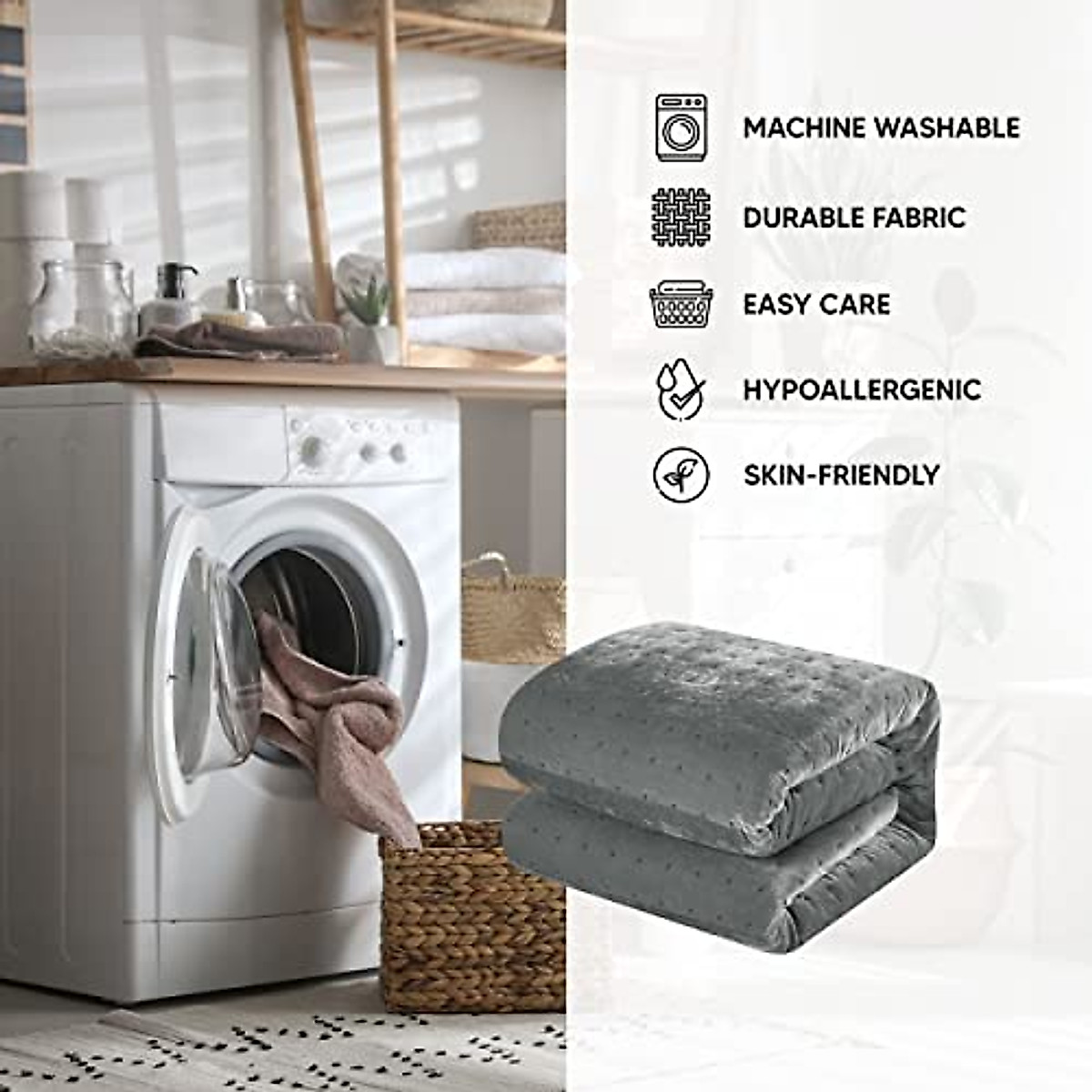 Chic Home Chyna 3 Piece Comforter Set Luxurious Hand Stitched Velvet Bedding-Decorative Pillow Shams Included, King, Teal