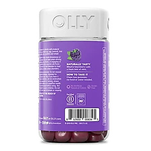 OLLY Restful Sleep Gummy Supplement with Melatonin & L-theanine Chamomile, BlackBerry Zen, (55 Day Supply) Supports A Healthy Sleep Cycle* Packaging May Vary (110 Gummies)