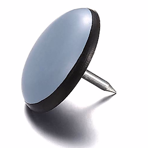 1" Nail on Furniture Sliders (24 Pack) - Furnigear Heavy Duty PTFE (Teflon) Chair Sliders Glides Wooden Furniture Movers Move Your Furniture Easily & Safety - Best Chair Leg Floor Protectors