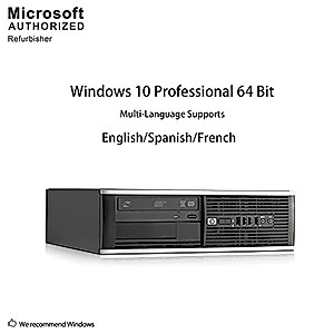 HP Elite Desktop Computer Package - Windows 10 Professional, Intel Quad Core i5 3.2GHz, 8GB RAM, 500GB HDD, 22inch LCD Monitor, Keyboard, Mouse, WiFi (Renewed)