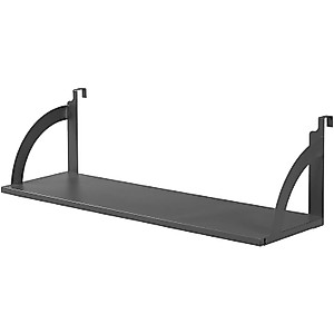 Global Industrial 36" W Hanging Shelf, Black, for 1-3/4" Partition/Cubicle Panels