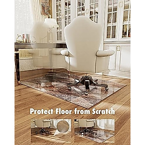 Premium Chair Mat for Hardwood Floors - Floor Protector for Rolling Chairs, Office Desk Rug for Gaming & Computer Chair - Protective and Durable